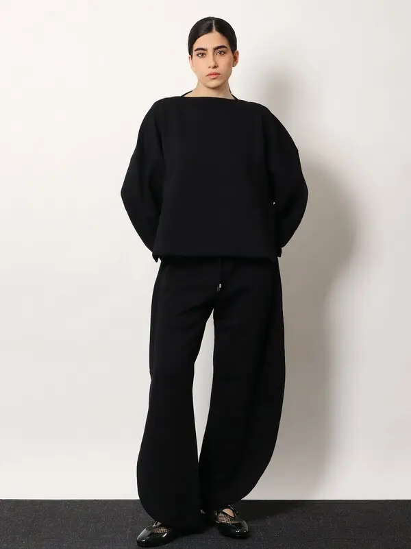 Alaïa Cotton Boatneck Sweatshirt