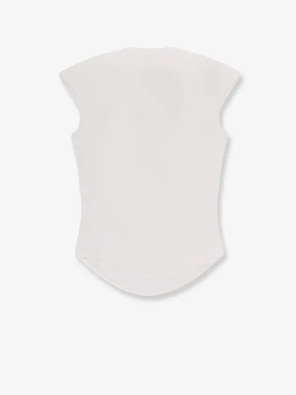 Alaïa Cotton Blend Cap-sleeve T-shirt
