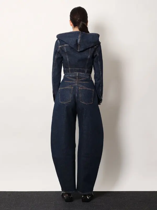 Alaïa Round Denim Jeans