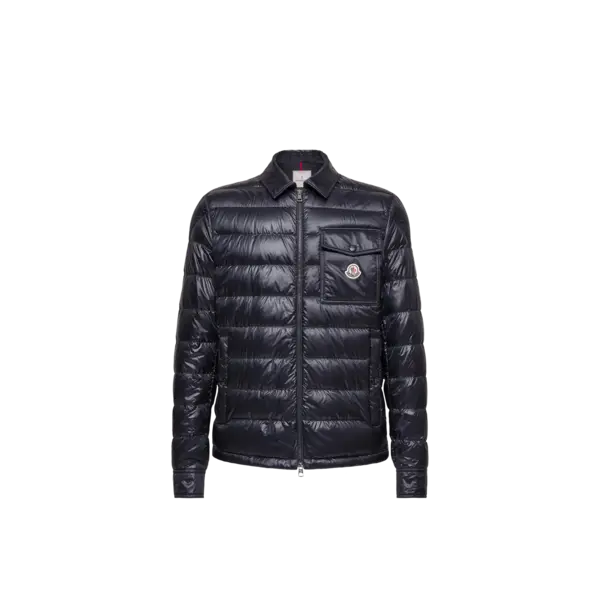 Moncler Mourillon Down Shirt Jacket - Blue