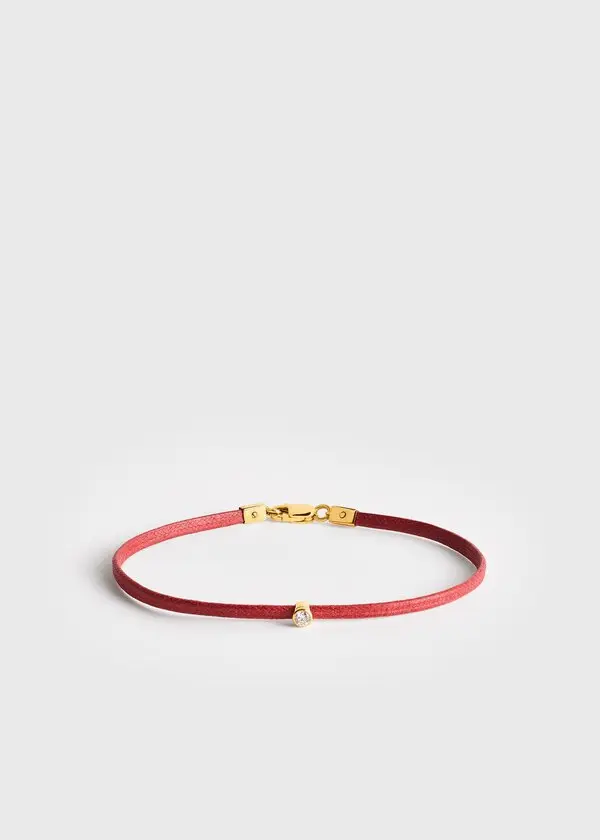 TOTEME Diamond Friendship Bracelet - Red-gold