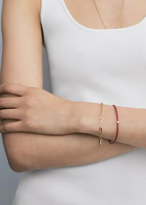 TOTEME Diamond Friendship Bracelet - Red