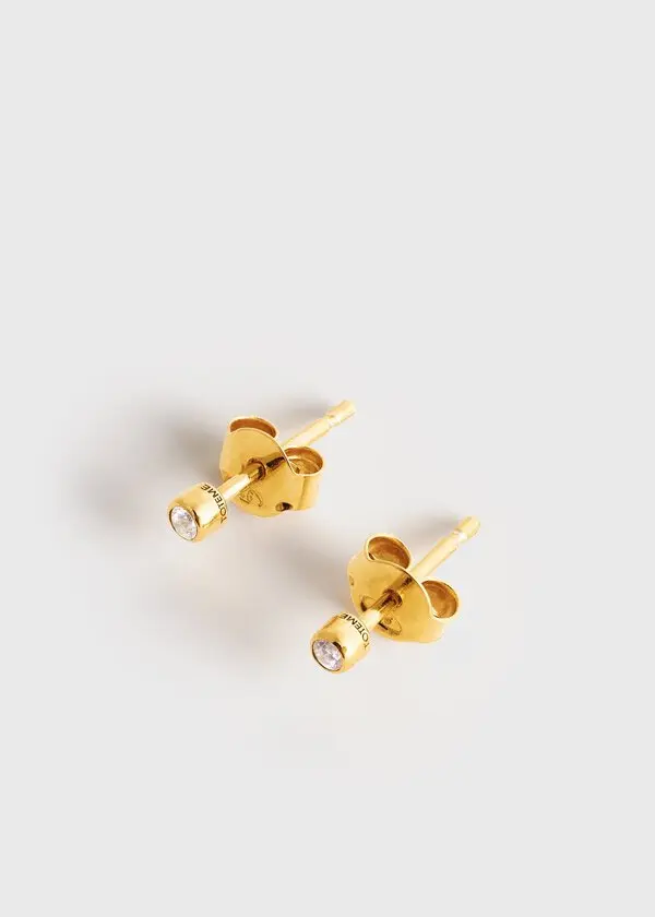 TOTEME Mini Diamond Stud Earrings