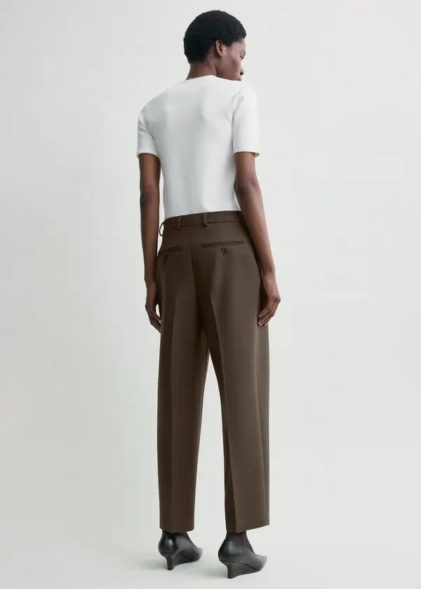 TOTEME Pleated Straight Trousers