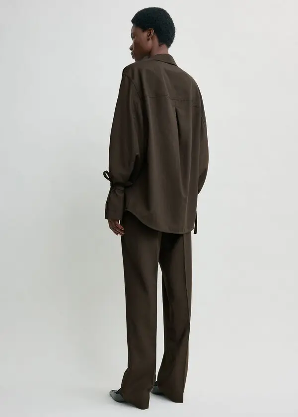 TOTEME Tie-cuff Shirt - Pepper