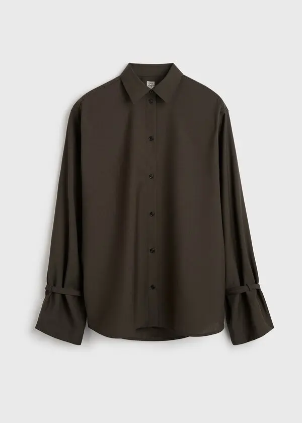TOTEME Tie-cuff Shirt - Pepper