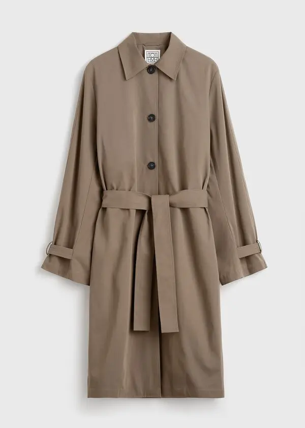 TOTEME Light Cotton Trench - Hazel