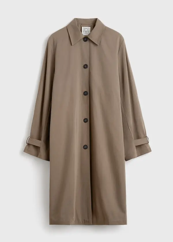 TOTEME Light Cotton Trench - Hazel