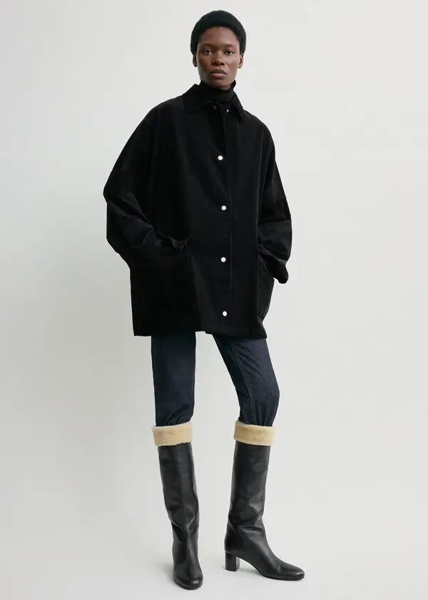 TOTEME Corduroy Overshirt - Black