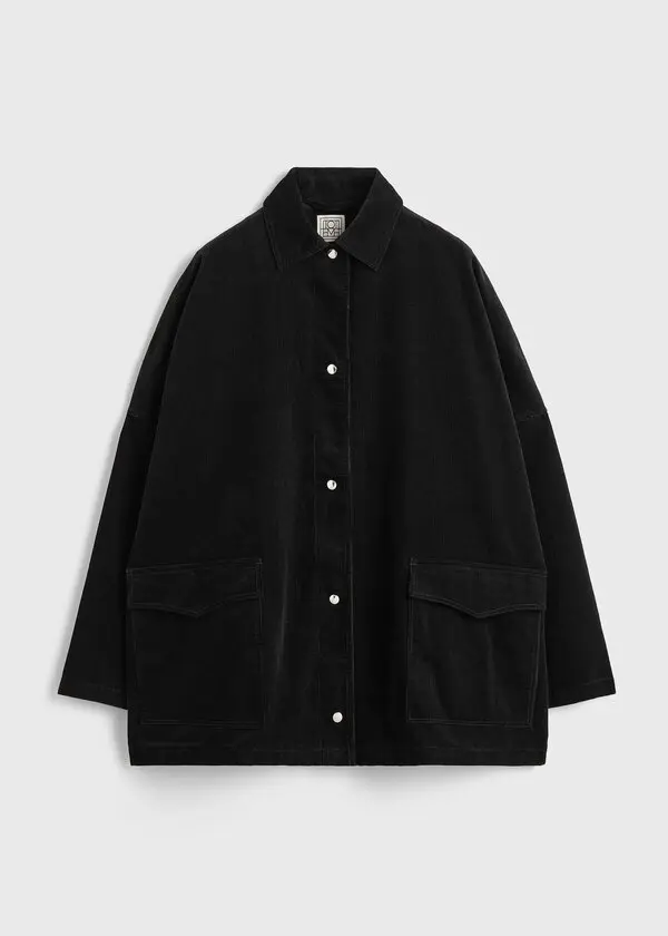 TOTEME Corduroy Overshirt - Black