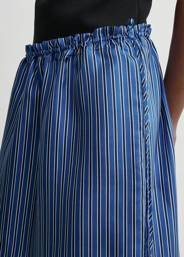 TOTEME Striped Mini Skirt - Blue