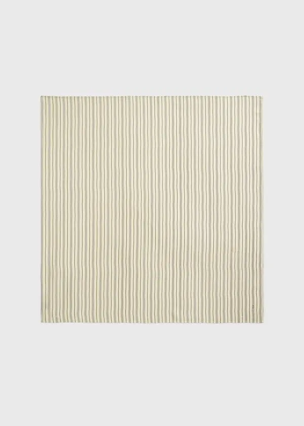 TOTEME Striped Silk Scarf /brown - Beige