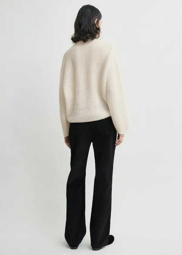 TOTEME Mohair Blend Rib Knit - White