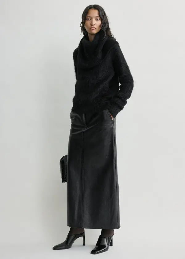 TOTEME Funnel Alpaca-blend Knit - Black