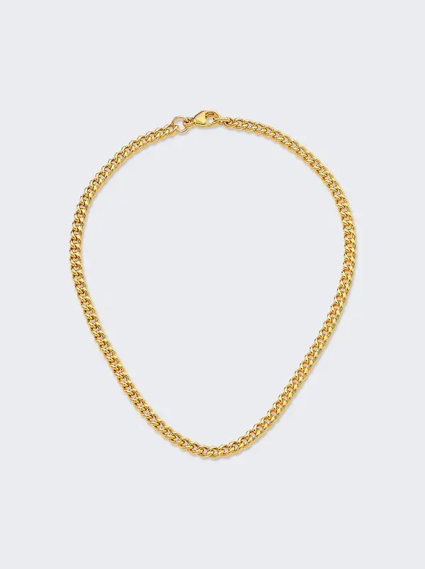 GWEN BELOTI Nola Curb Chain Anklet - Gold