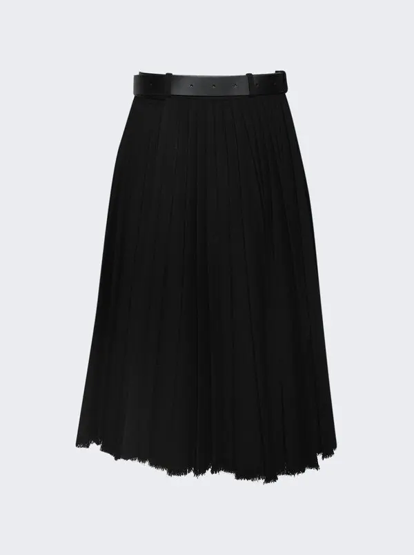 JIL SANDER Apron Pleated Leather Belt