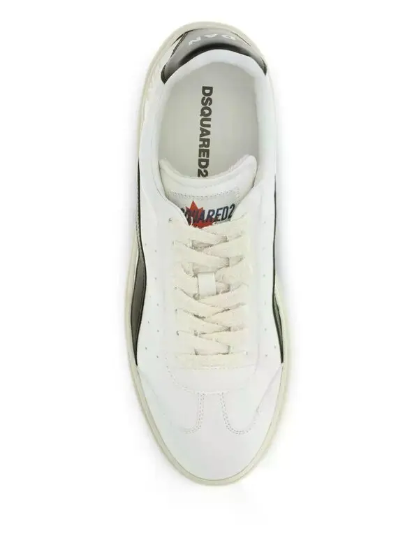 Dsquared2 Rider Leather Sneakers - Neutrals