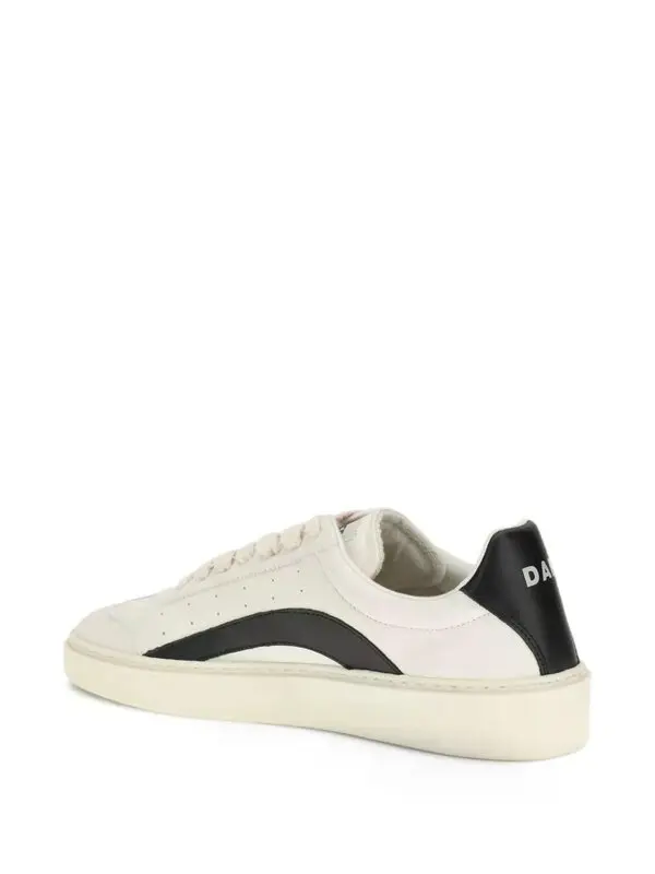 Dsquared2 Rider Leather Sneakers - Neutrals