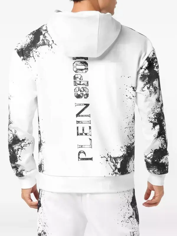 PLEIN SPORT Splash-print Zip Hoodie