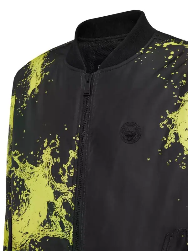 PLEIN SPORT Splash Bomber Jacket - Black