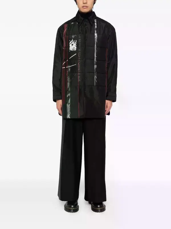 Yohji Yamamoto Graphic-print Padded Jacket