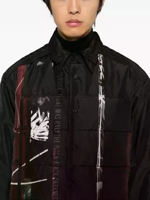Yohji Yamamoto Graphic-print Padded Jacket