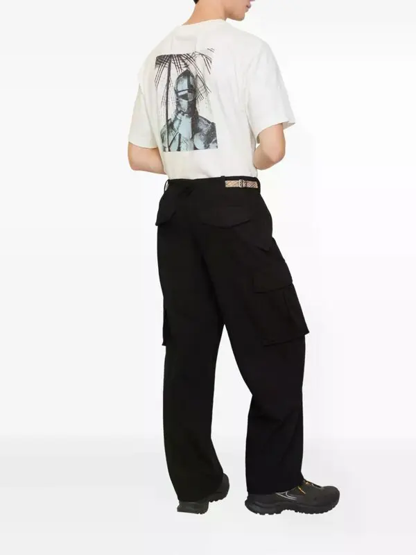 Burberry B-buckle Cargo Pants With Check Trim