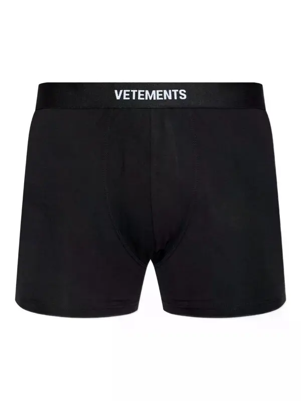 Vetements Logo-waistband Boxers - Black