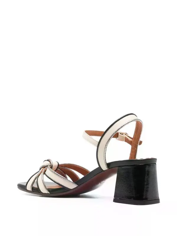 Chie Mihara Knot-strapped Heeled Sandals - Neutrals
