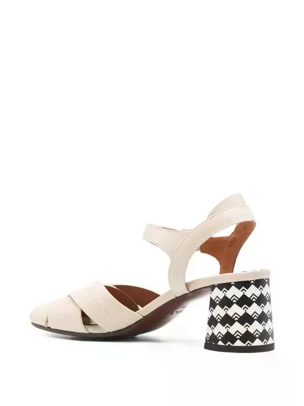 Chie Mihara Criss-cross Block-heel Sandals