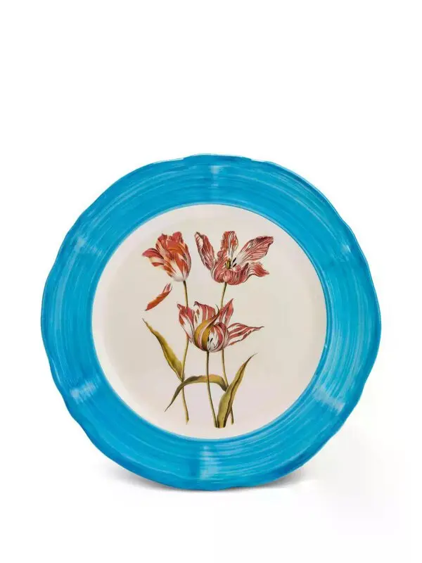 LES-OTTOMANS Sultan Garden Dinner Plate - Blue