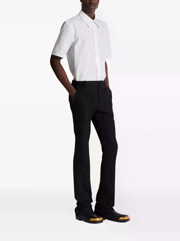 Balmain Darted Wool Trousers