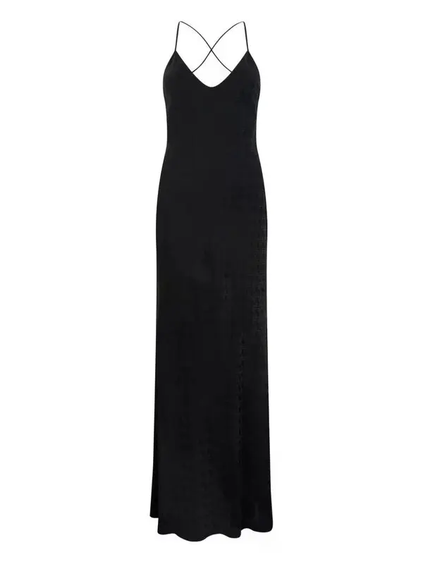 Roberto Cavalli V-neck Maxi Dress - Black