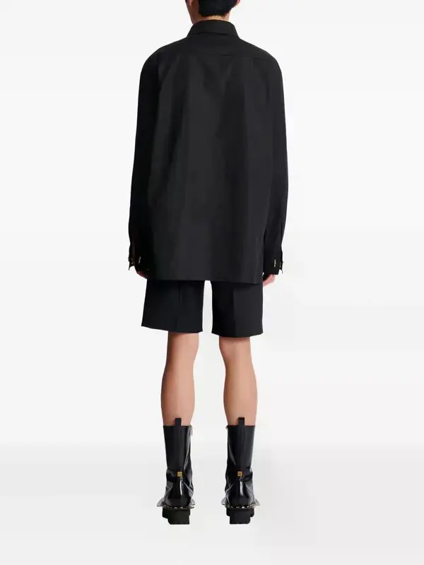 Balmain Long-sleeve Concealed-fastening Shirt