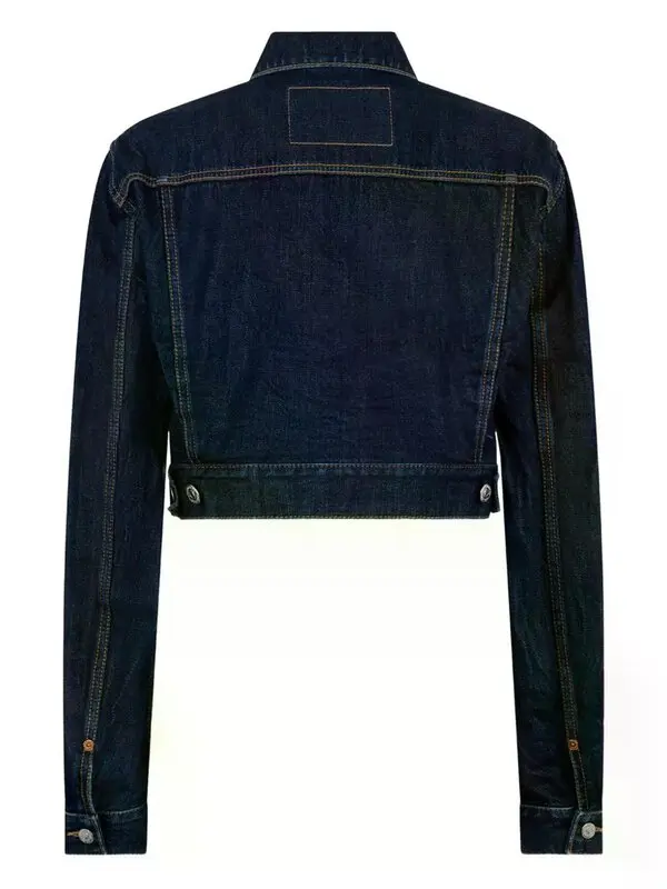 Dsquared2 Cropped Japanese Selvedge Denim Jacket