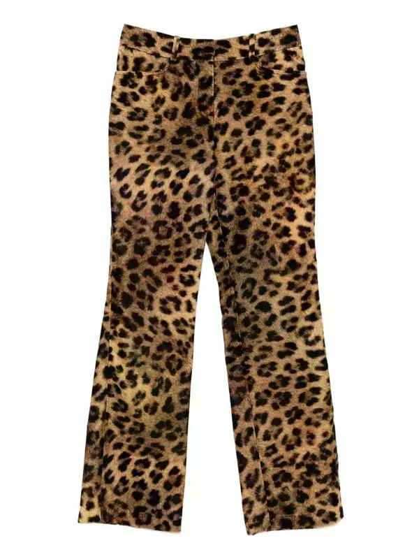 Ba&sh Animal-print Trousers - Brown