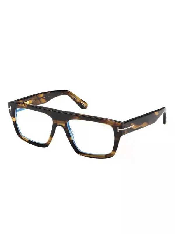 TOM FORD Rectangular-frame Eyeglasses - Brown