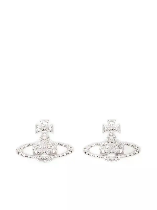 VIVIENNE WESTWOOD Mayfair Crystal Earrings - Silver