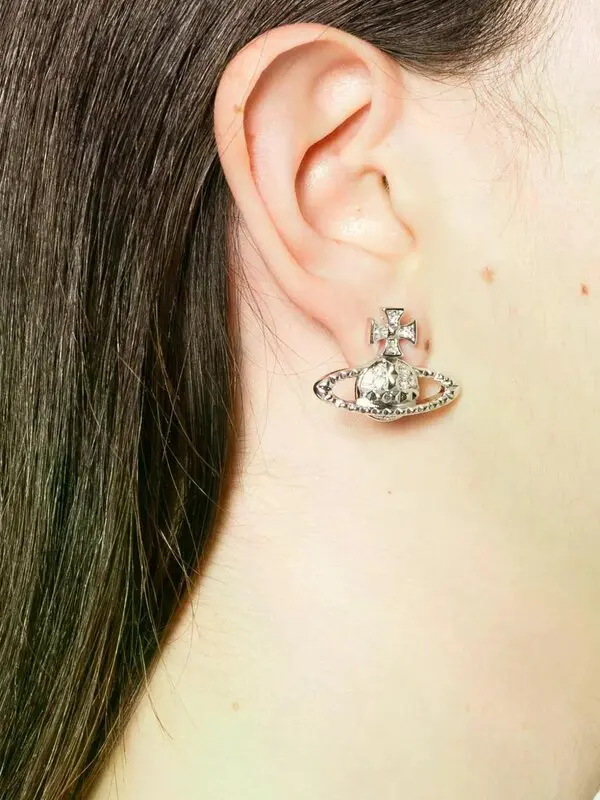 VIVIENNE WESTWOOD Mayfair Crystal Earrings - Silver