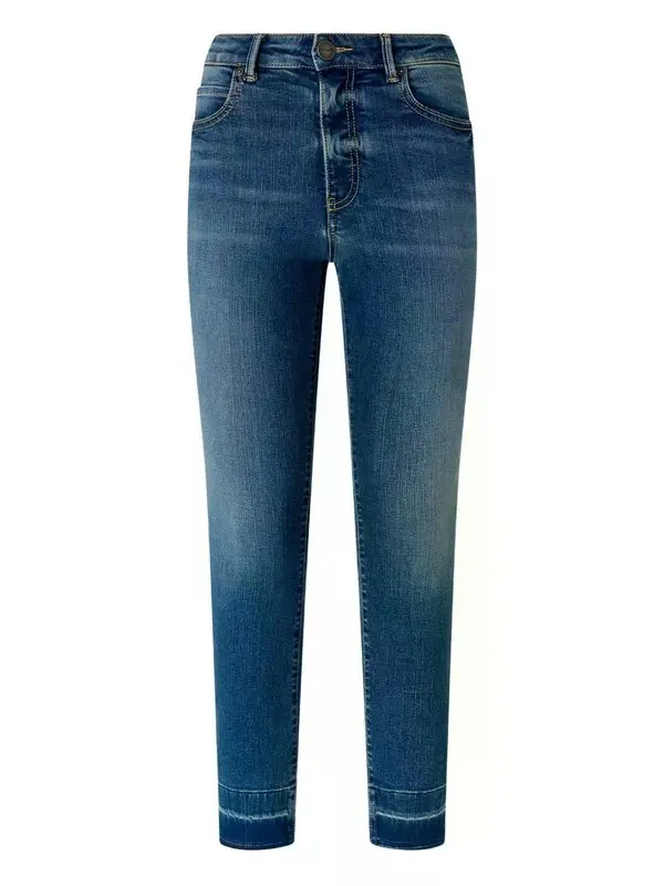 Pinko Embroidered Cuff Denim Jeans