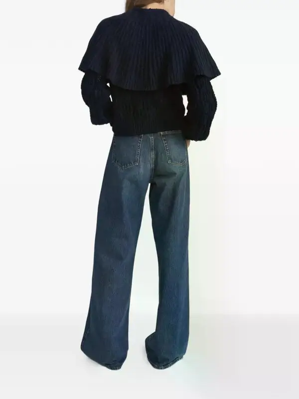 FRAME Wide-leg Trousers - Blue