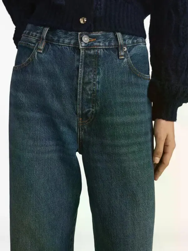FRAME Wide-leg Trousers - Blue