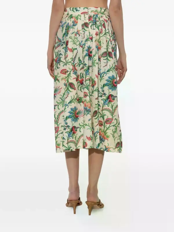 Etro Floral-pattern Midi Skirt