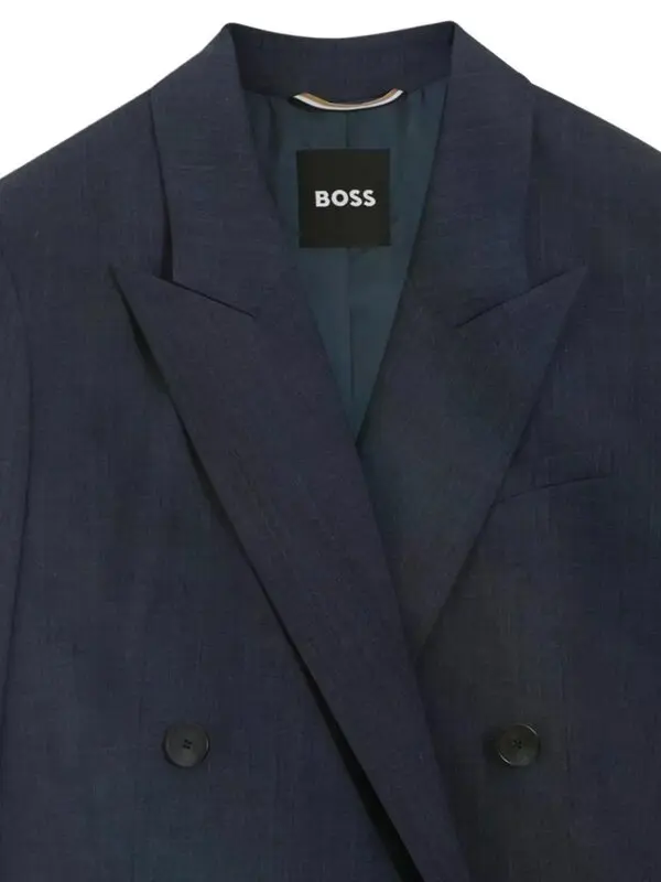 BOSS Double-breasted Blazer With Flap Pockets