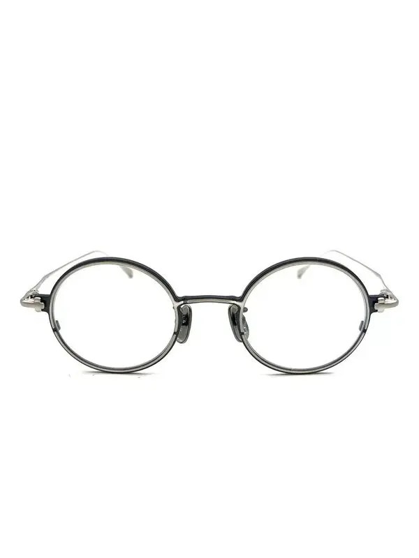 TAYLOR WITH RESPECT Phi Round-frame Glasses - Black