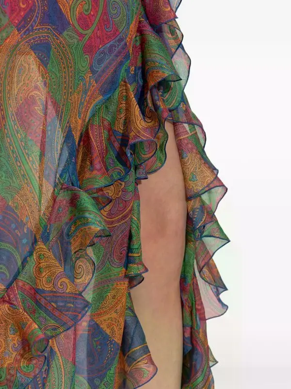 Etro Paisley-pattern Maxi Dress - Blue