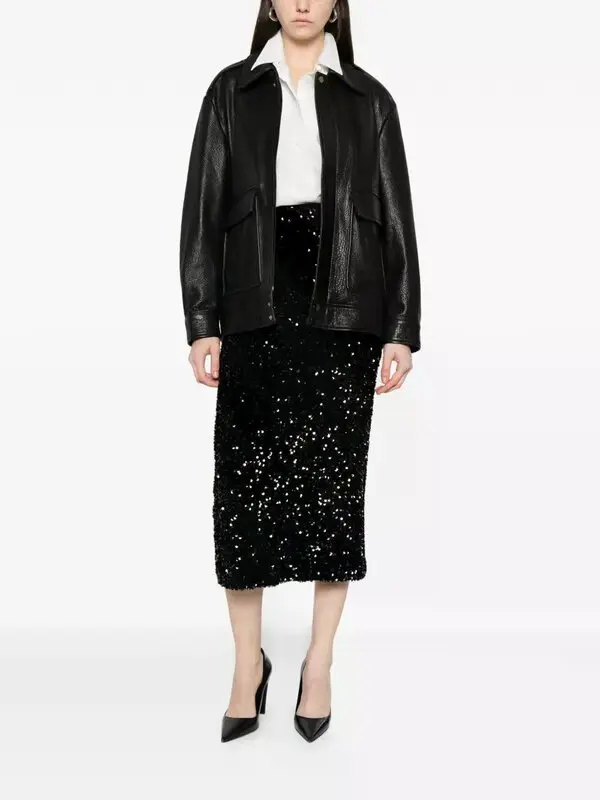 Vince Sequin-embellished Midi Skirt