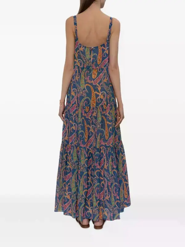 Etro Paisley-pattern Maxi Dress - Blue