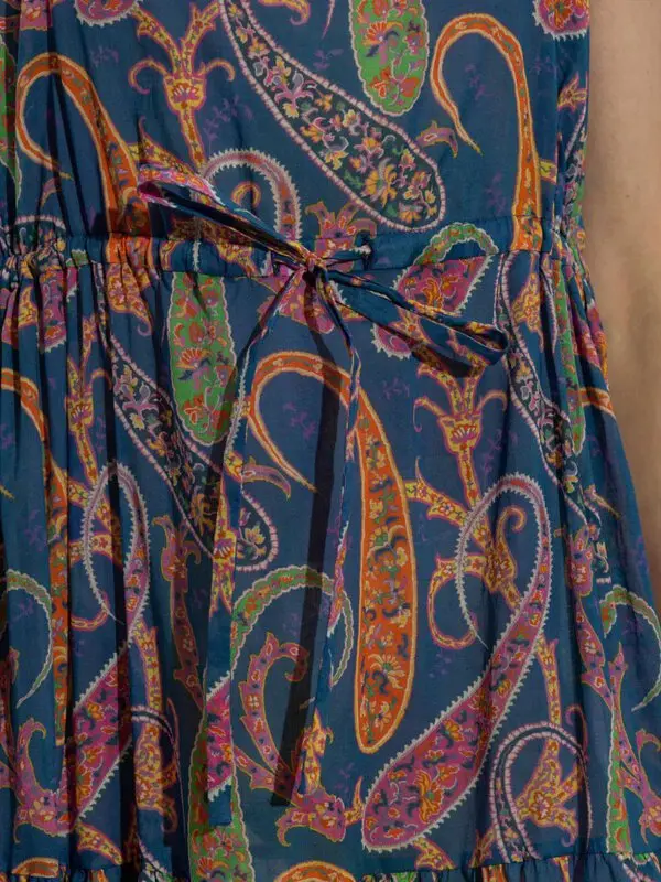 Etro Paisley-pattern Maxi Dress - Blue