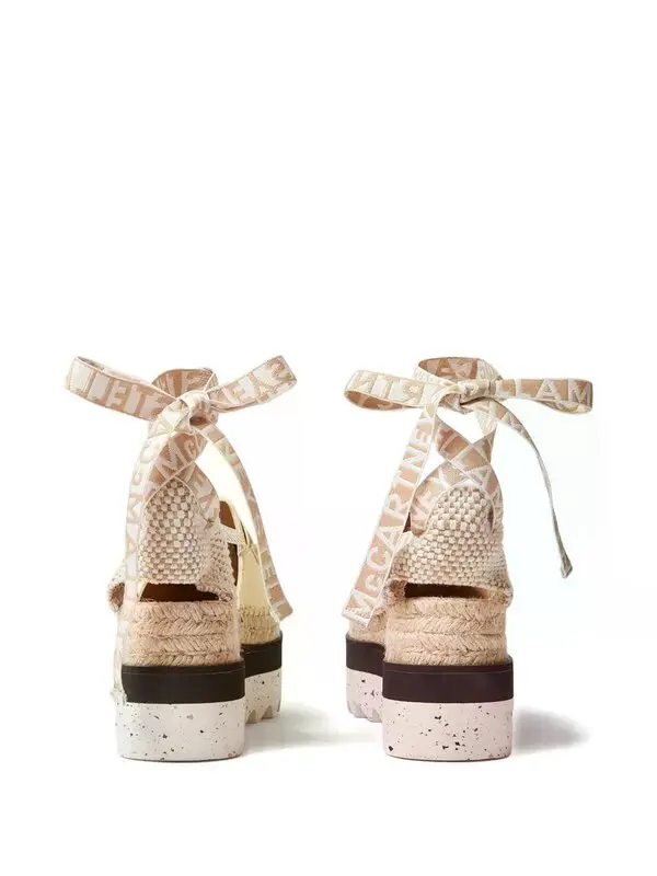 Stella McCartney 80mm Platform Ribbon Detail Espadrilles